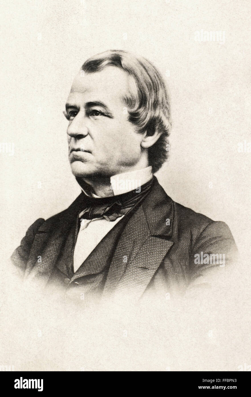 ANDREW JOHNSON (1808-1875). /n17th President of the United States Stock ...