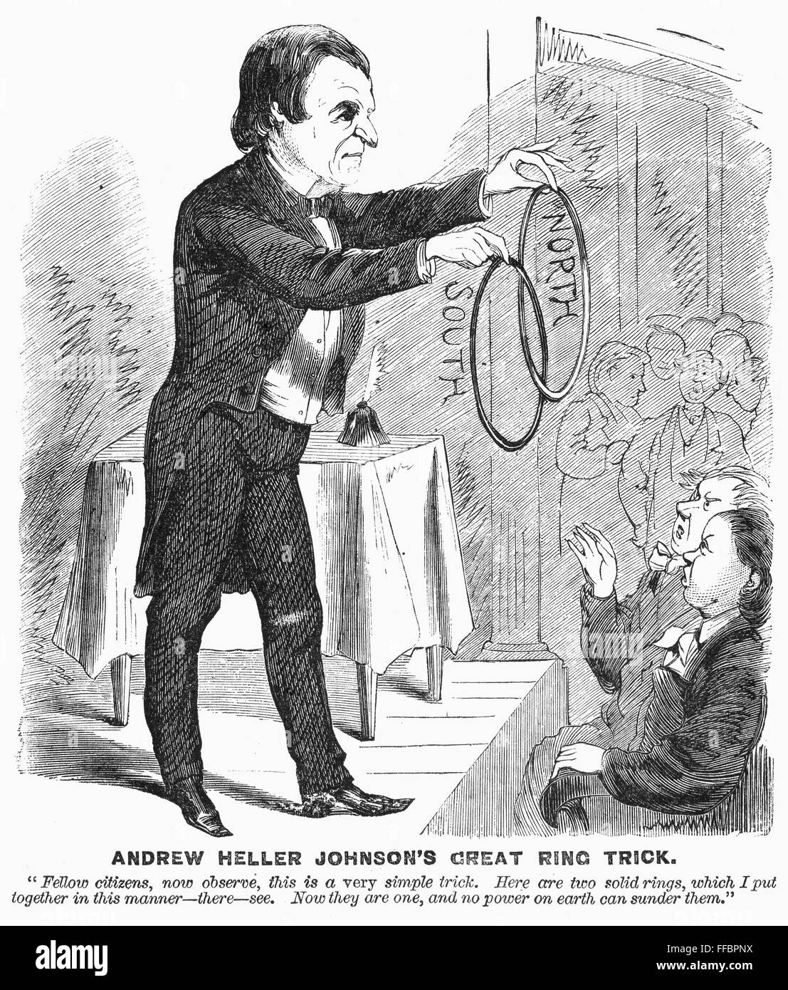 Andrew johnson cartoon hi-res stock photography and images - Alamy