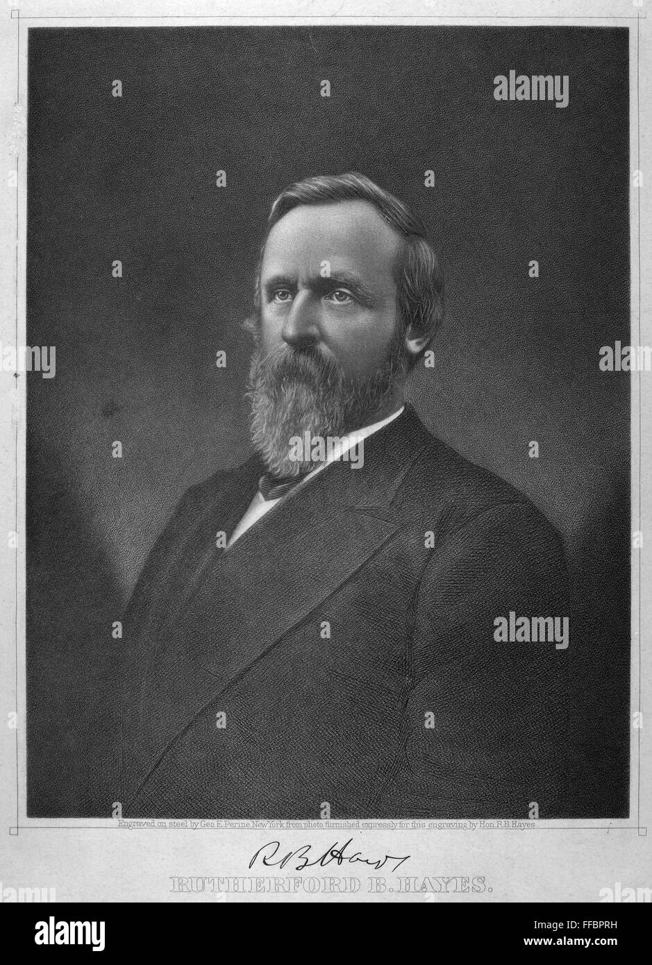 RUTHERFORD B. HAYES /n(1822-1893). 19th President of the United States ...