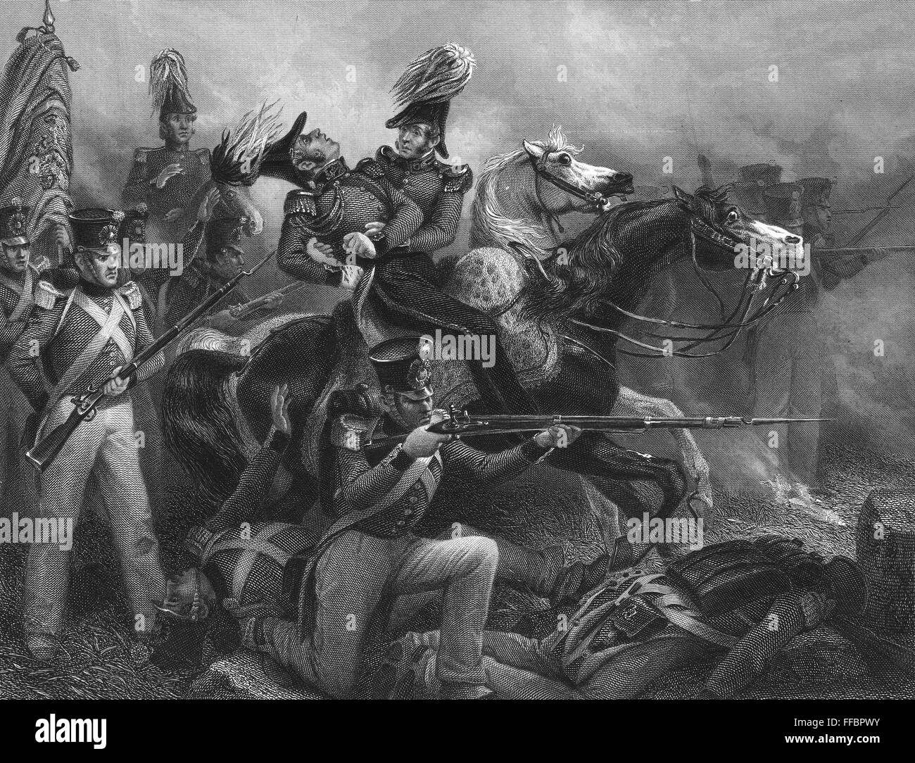 BATTLE OF BALTIMORE, 1814. /nThe death of British General Robert Ross ...