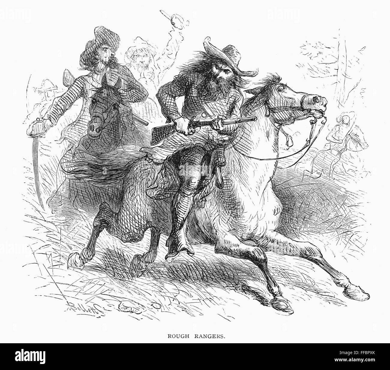 Texas rangers 19th century Black and White Stock Photos & Images - Alamy