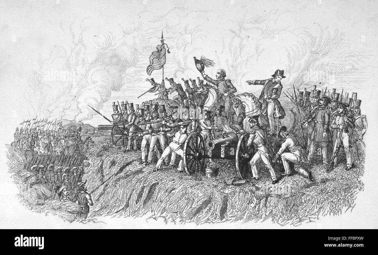 BATTLE OF BUENA VISTA. /nGeneral Zachary Taylor directing Captain Bragg ...