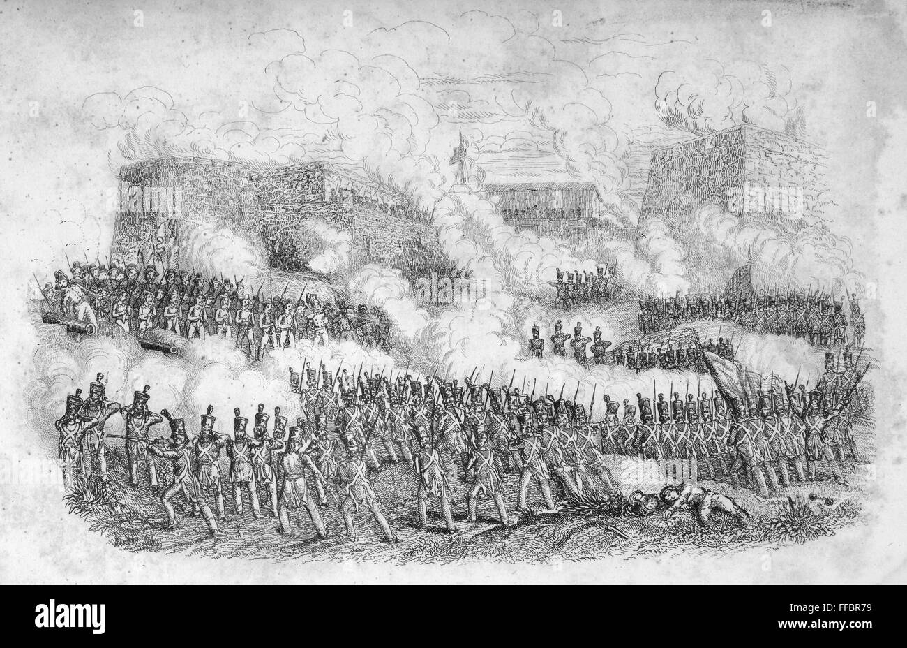 BATTLE OF MONTERREY, 1846. /nStorming of the bishop's palace, Battle of ...