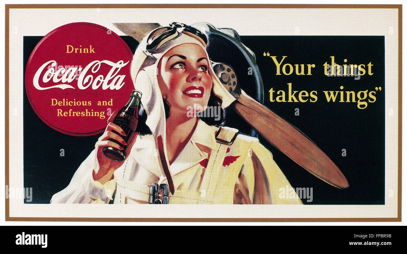 COCA-COLA AD, 1941. /nWorld War II themed Coca-Cola advertisement ...