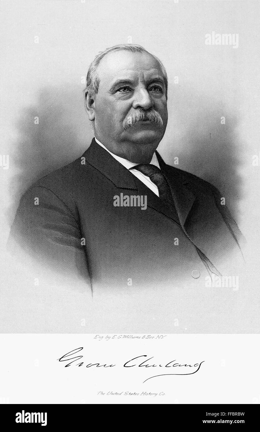 GROVER CLEVELAND /n(1837-1908). 22nd and 24th President of the United ...