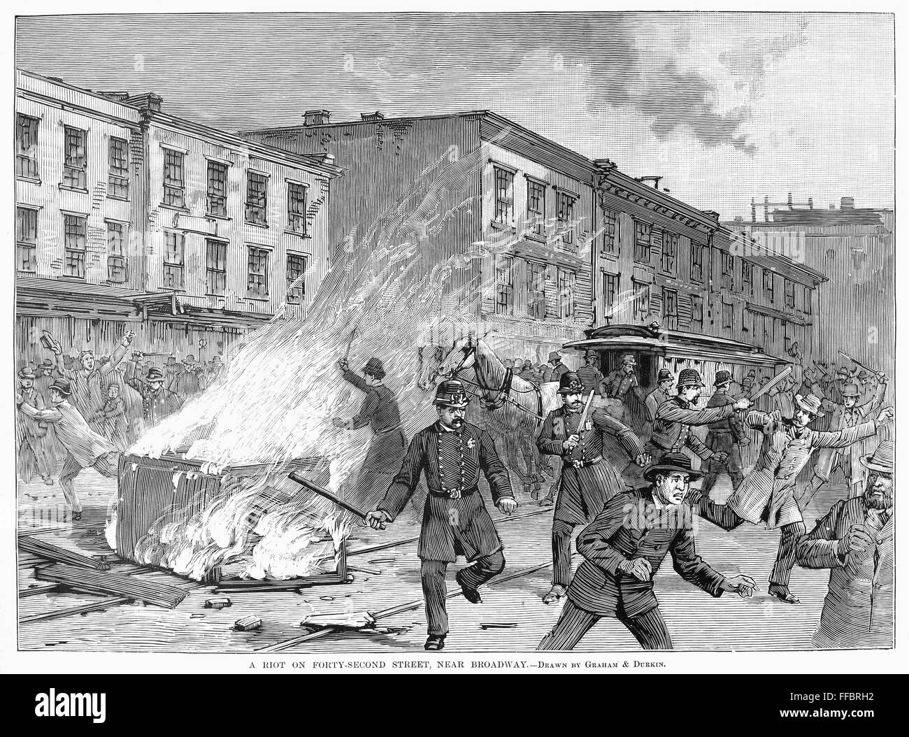 New york city horse streetcar hi-res stock photography and images - Alamy