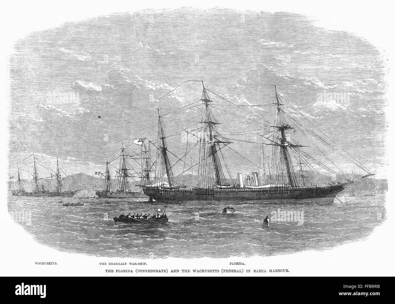 CIVIL WAR: C.S.S. FLORIDA. /nConfederate cruiser C.S.S. 'Florida ...