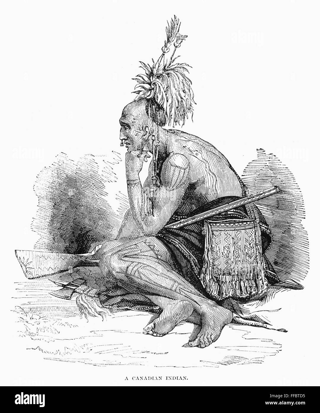 CANADIAN NATIVE AMERICANS, c1770. /nA Canadian Native Americans ...