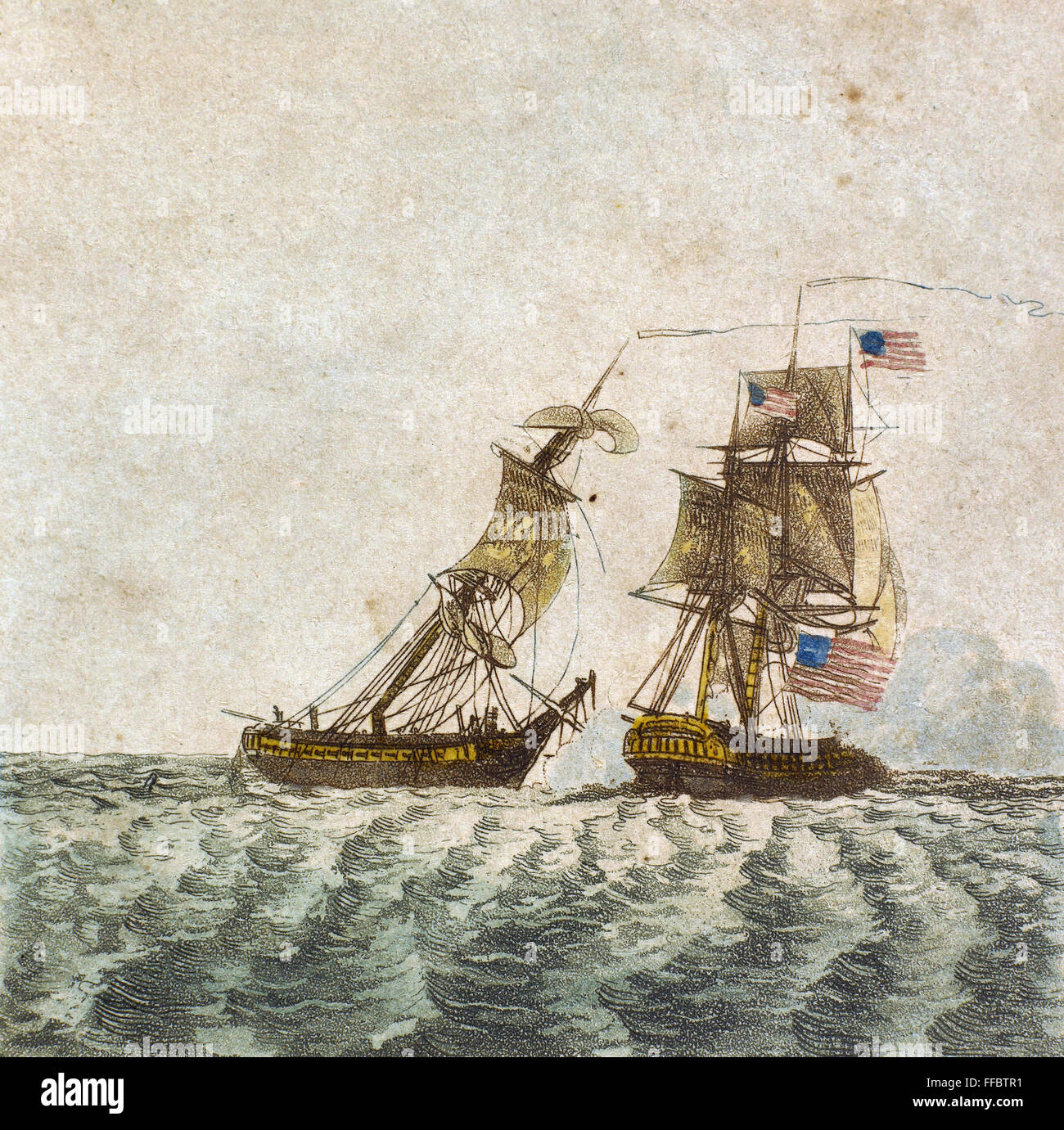 CONSTITUTION AND GUERRIERE. /nThe engagement between USS 'Constitution ...