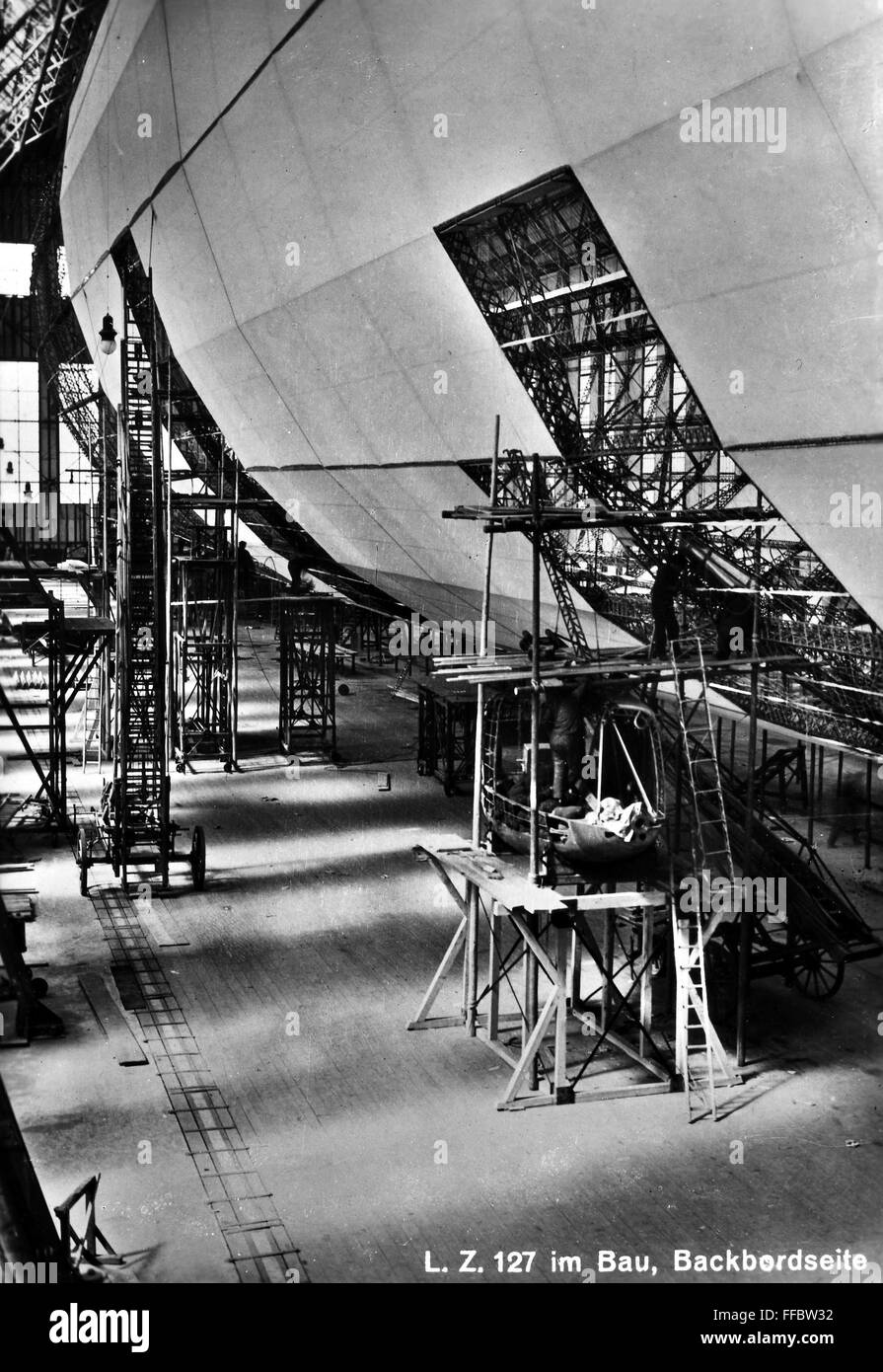 ZEPPELIN CONSTRUCTION. /nConstruction of the Graf Zeppelin LZ 127 ...