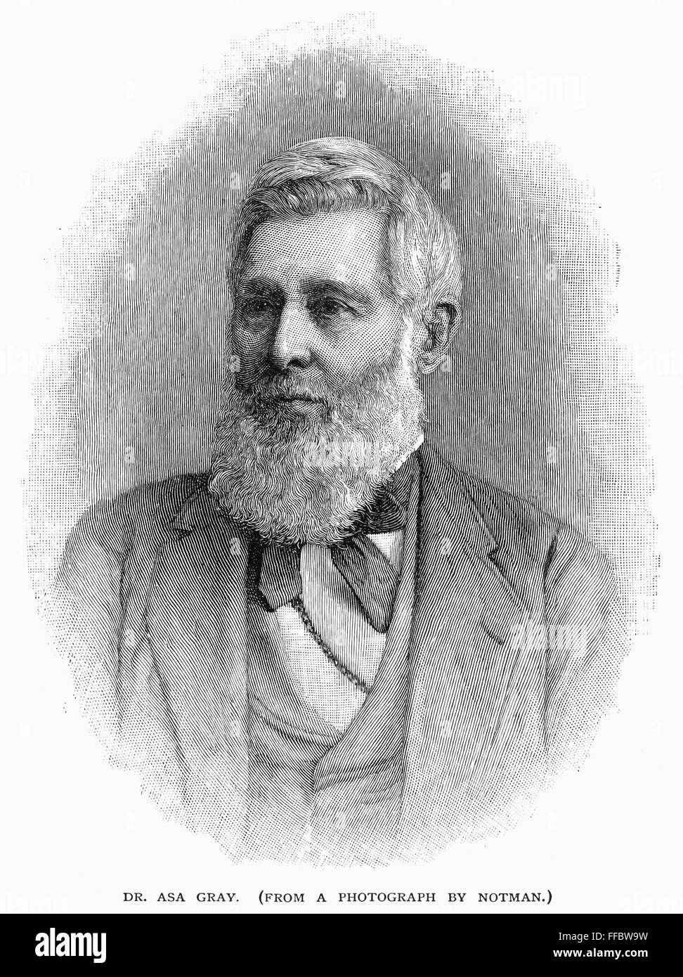 ASA GRAY (1810-1888). /nAmerican botanist. Wood engraving, 1884 Stock ...