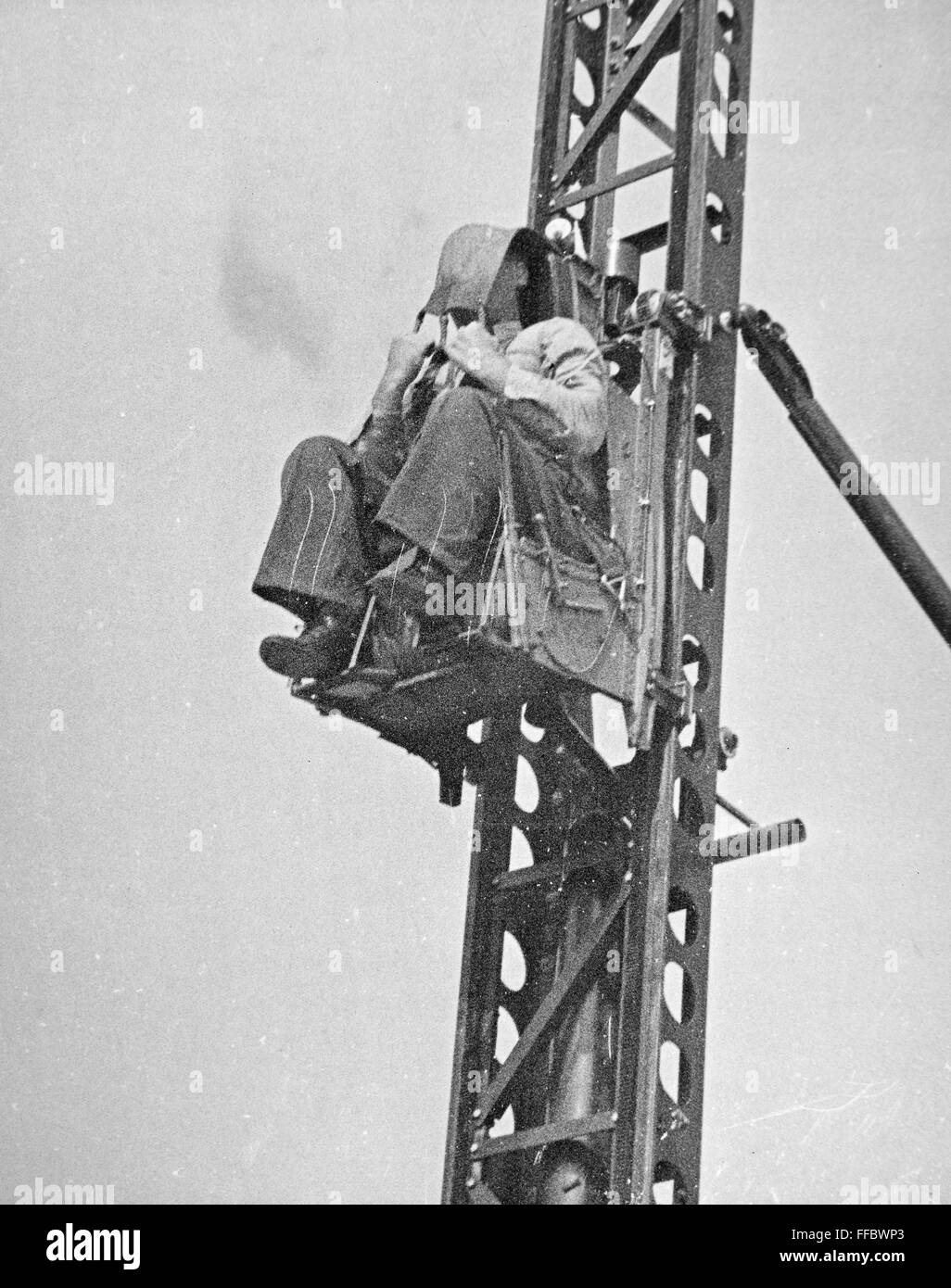 EJECTION SEAT TEST, 1952. /nTest of an ejection seat for a military ...