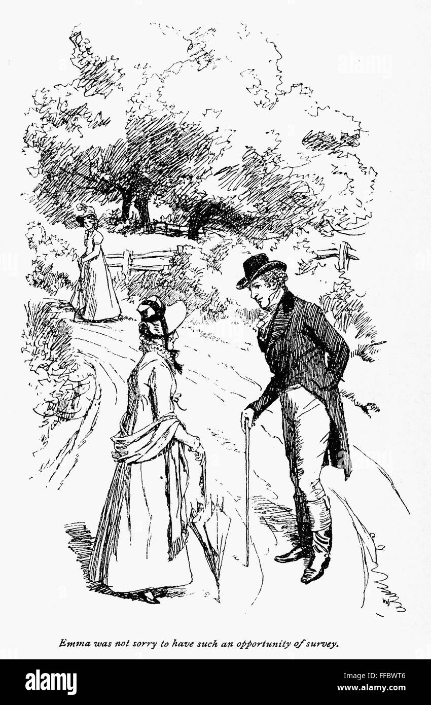 Jane austen emma illustration hi-res stock photography and images - Alamy