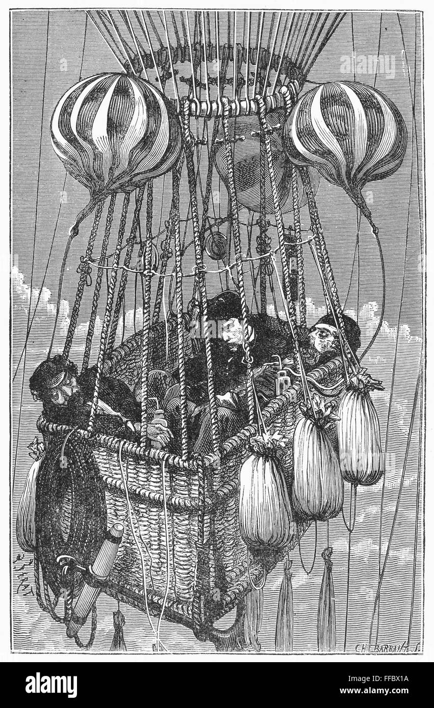 ZENITH ACCIDENT, 1875. /nFatal accident on the hot air balloon 'Zenith ...