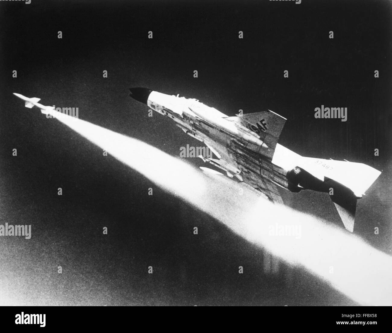 F-4 PHANTOM FIGHTER JET. /nF-4 Phantom II fighter aircraft firing a ...