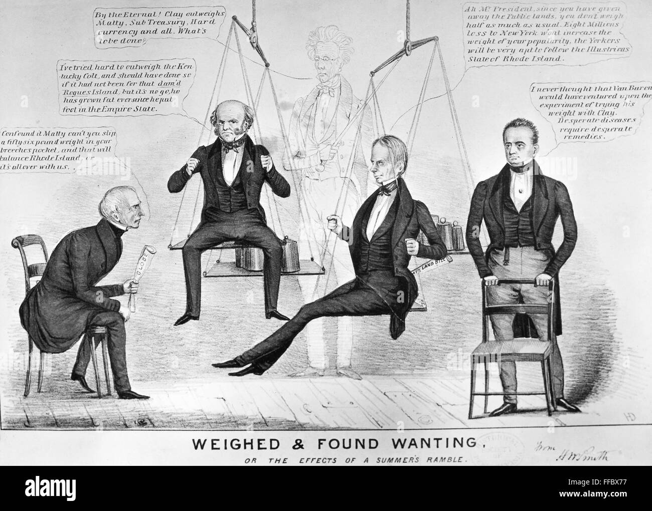 PRESIDENTIAL CAMPAIGN, 1844. /n'Weighed & Found Wanting, or the Effects ...