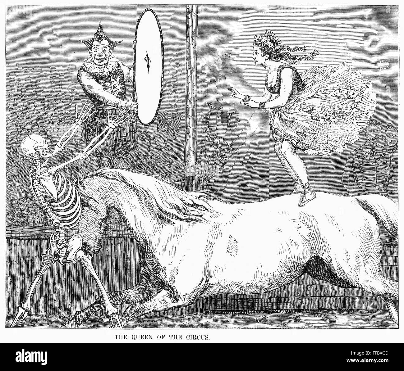 CIRCUS: ACROBAT, 1878. /nThe Queen of the Circus. Wood engraving ...