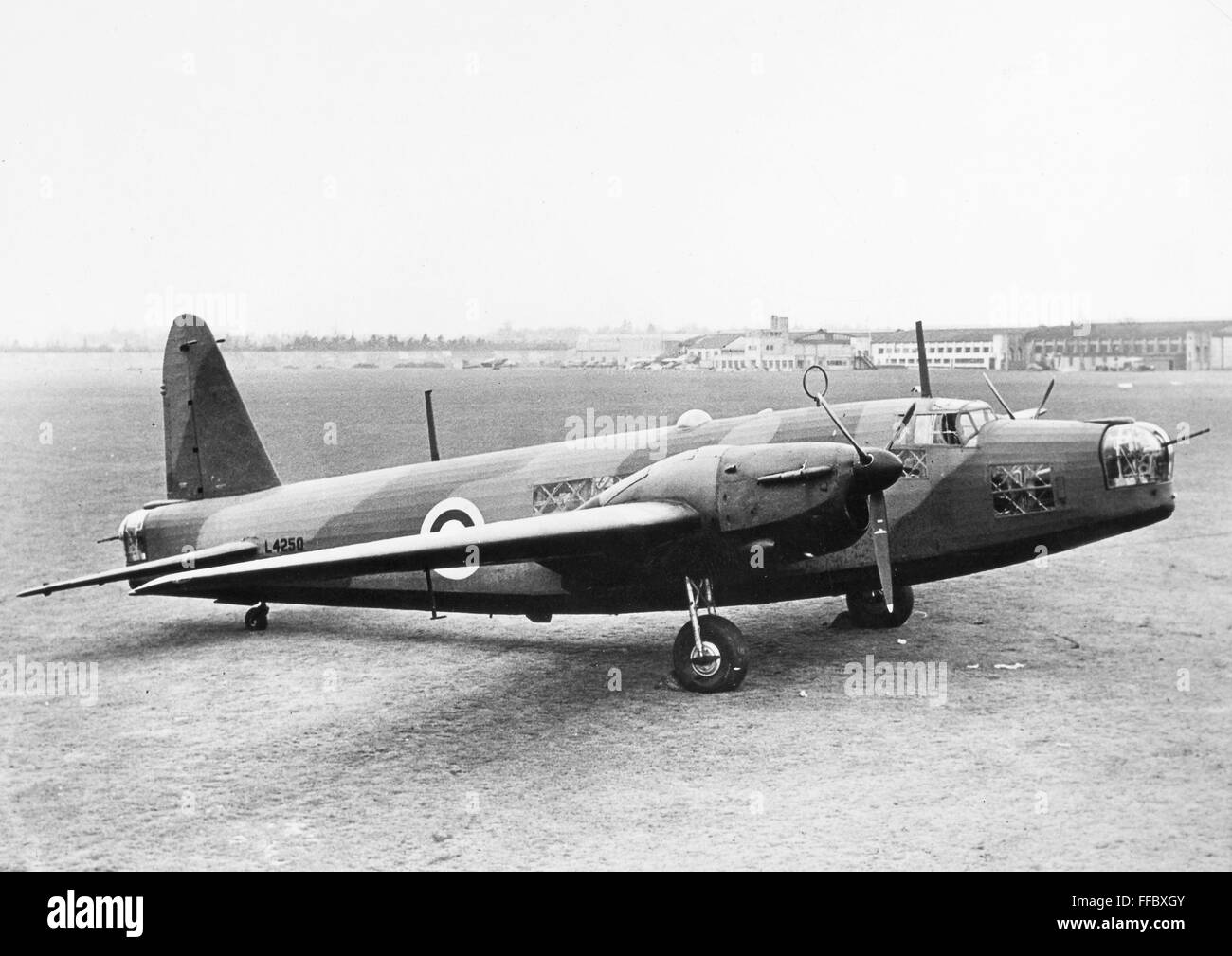 WWII: BRITISH BOMBER, 1941. /nA Vickers Wellington bomber aircraft of ...