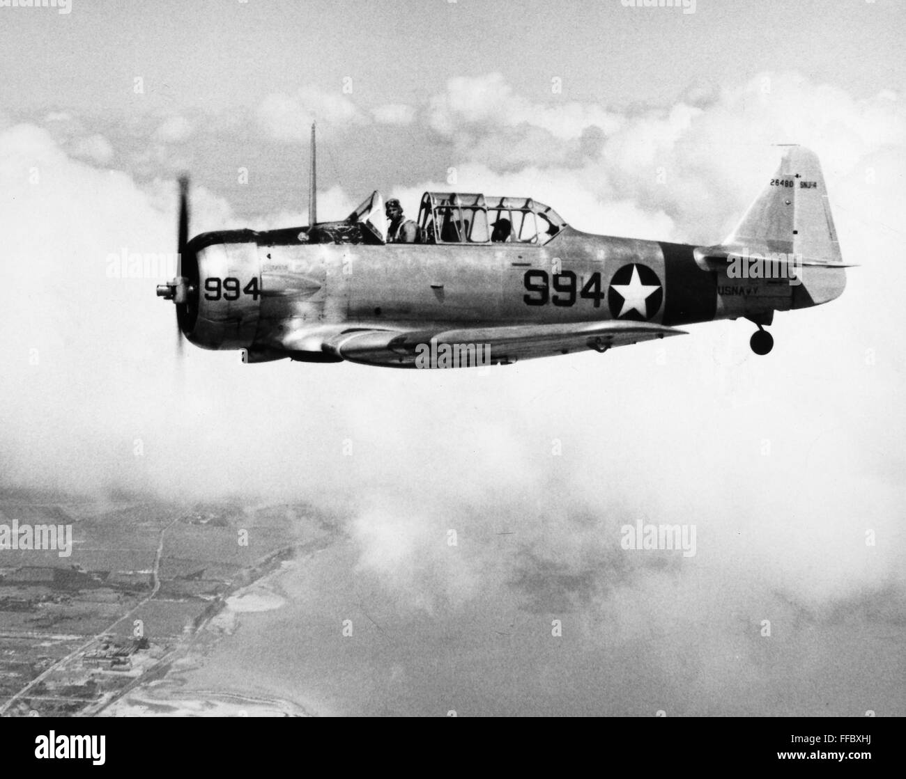 AMERICAN TRAINING PLANE. /nThe T-6 Texan, a training plane for the U.S ...