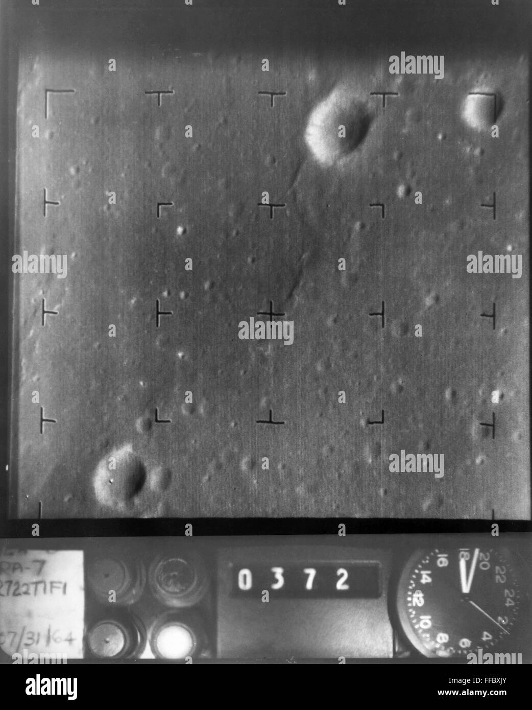 MOON: RANGER VII, 1964. /nPhotograph taken by the spacecraft Ranger VII ...