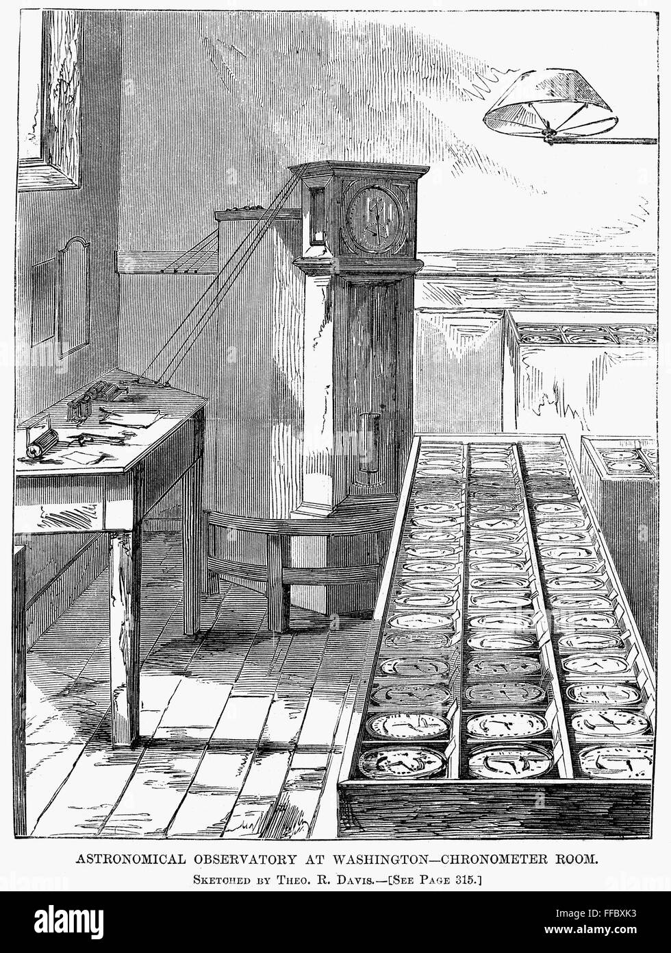 OBSERVATORY: CHRONOMETER. /nThe chronometer room at the astronomical ...
