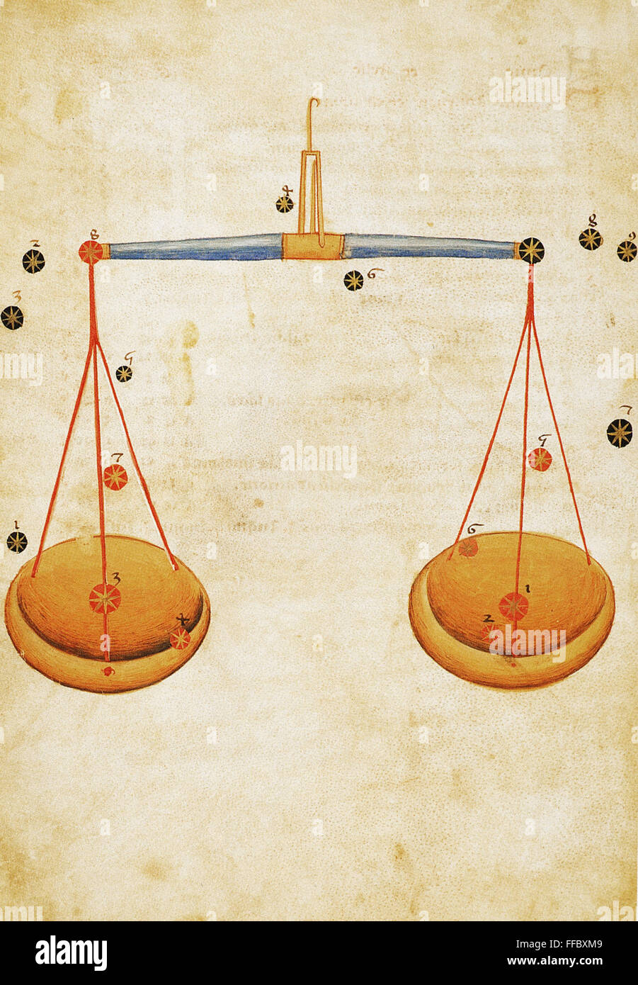 ZODIAC SIGN: LIBRA, c1350. /nManuscript illumination, Polish, mid-14th ...