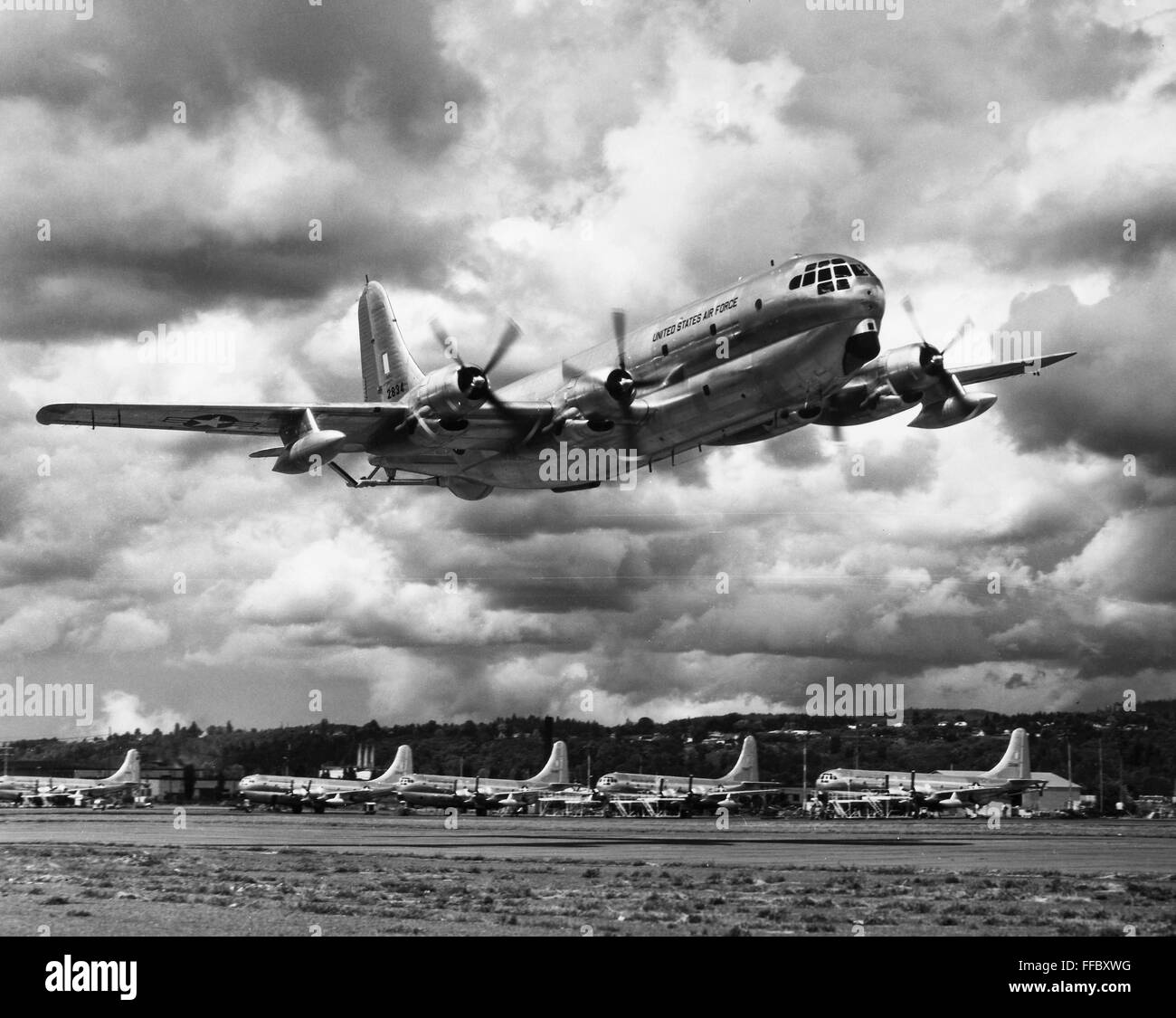 AMERICAN TANKER AIRCRAFT. /nThe Boeing KC-97 Stratotanker aerial ...