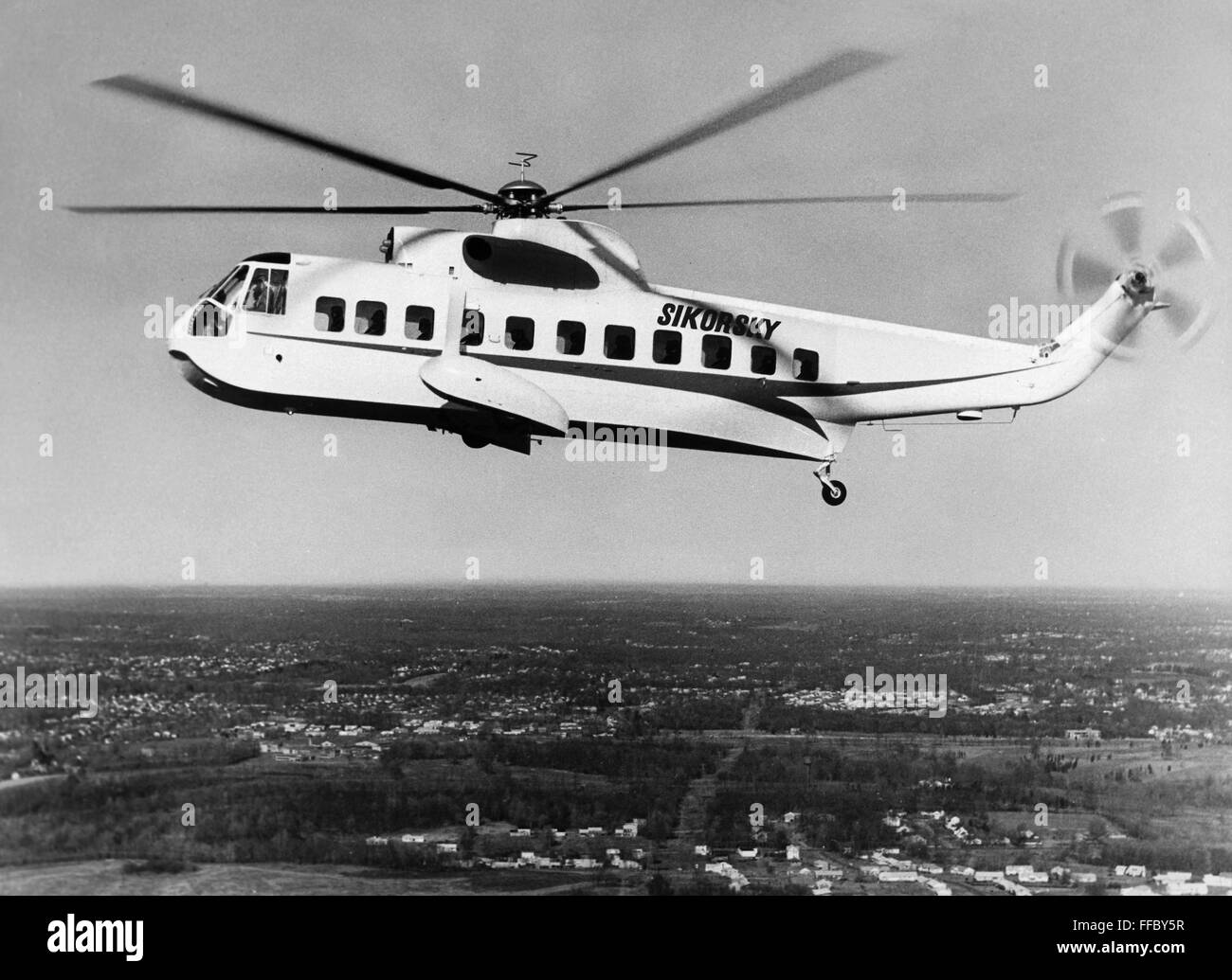 SIKORSKY HELICOPTER, 1963. /nA Sikorsky sight-seeing helicopter in ...