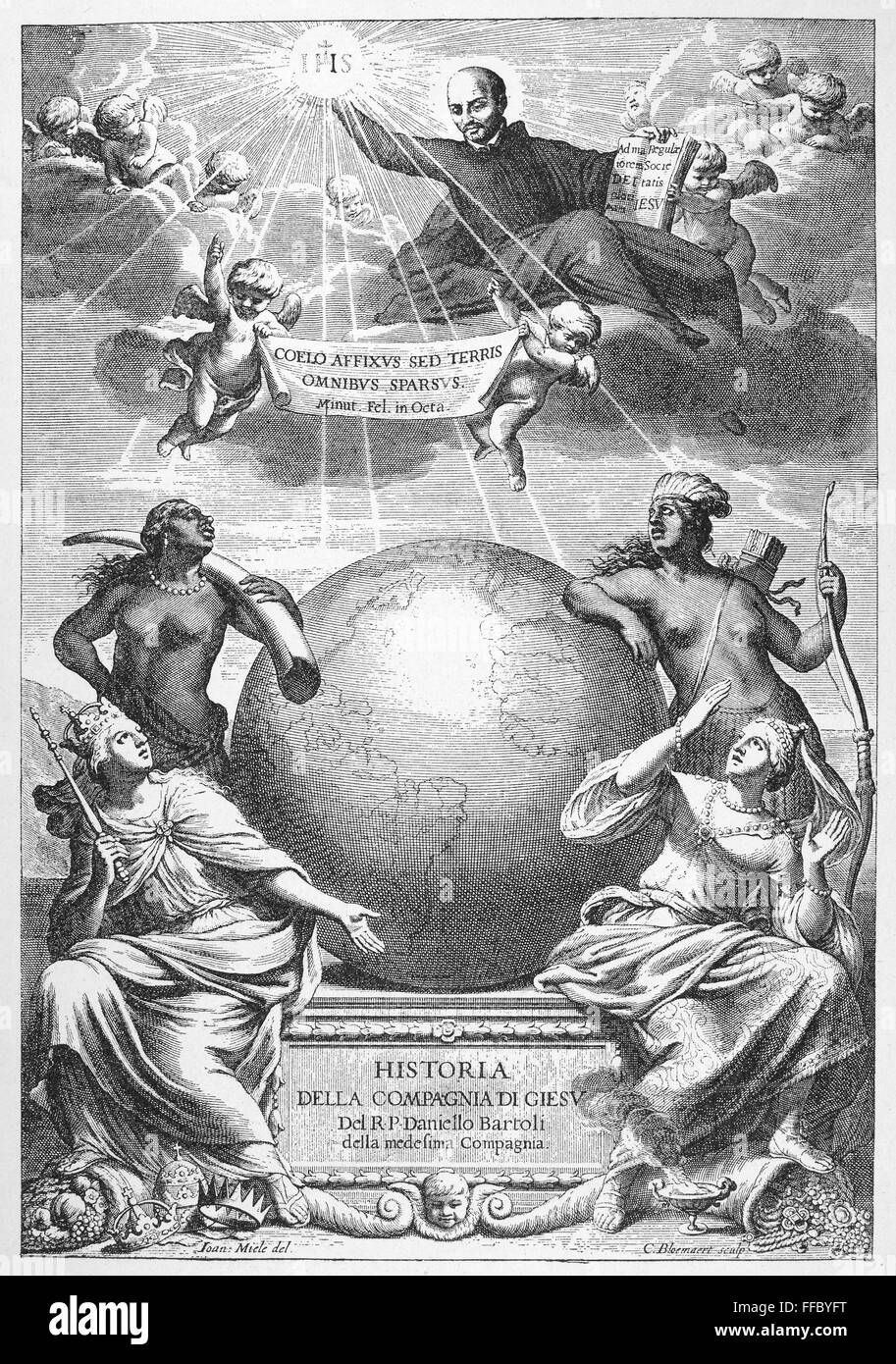 ALLEGORY: JESUIT ORDER. /nEngraving after a Renaissance allegorical ...