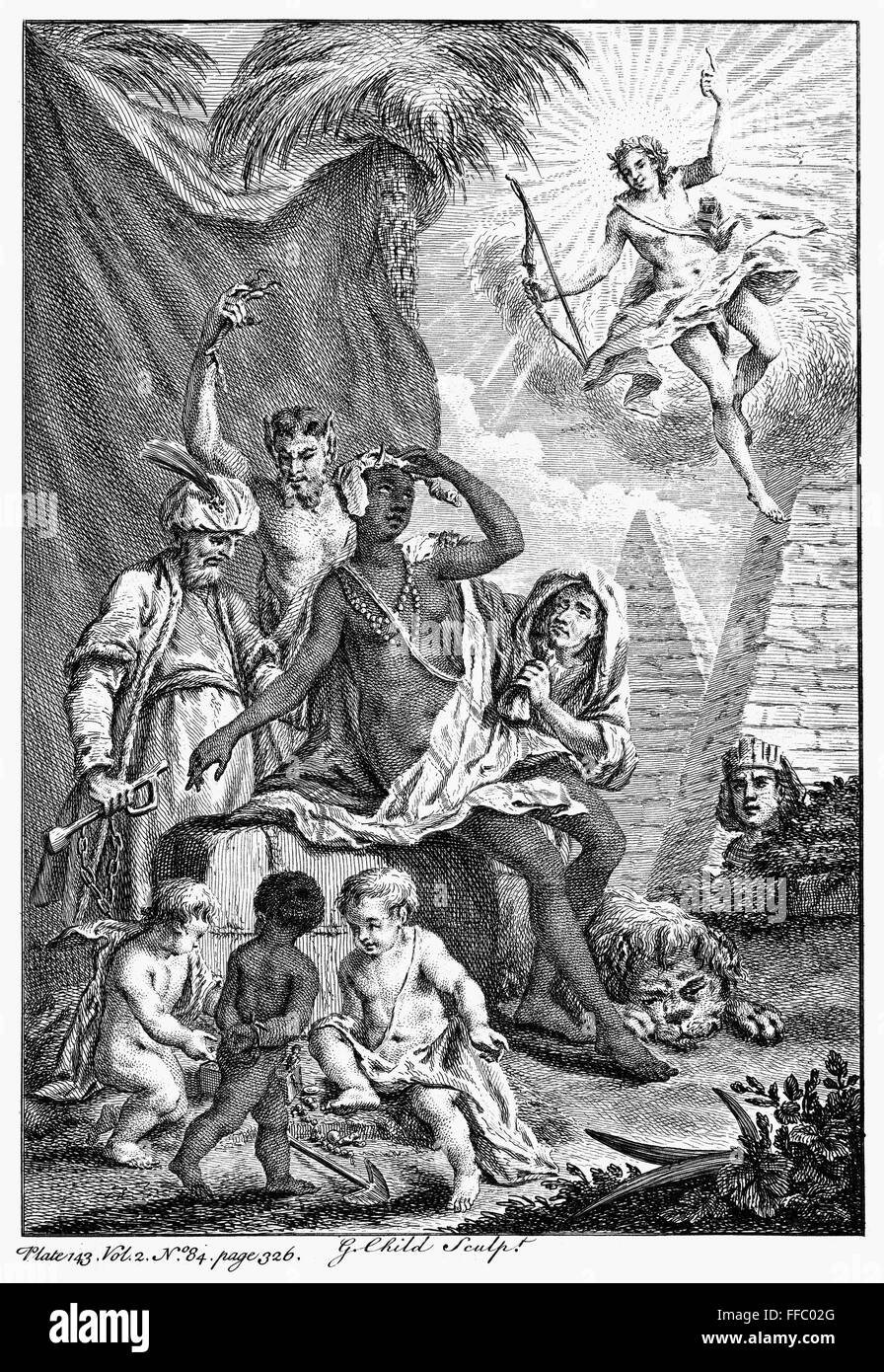 ALLEGORY: AFRICA. /nEngraving by G. Child for Thomas Salmon's ...