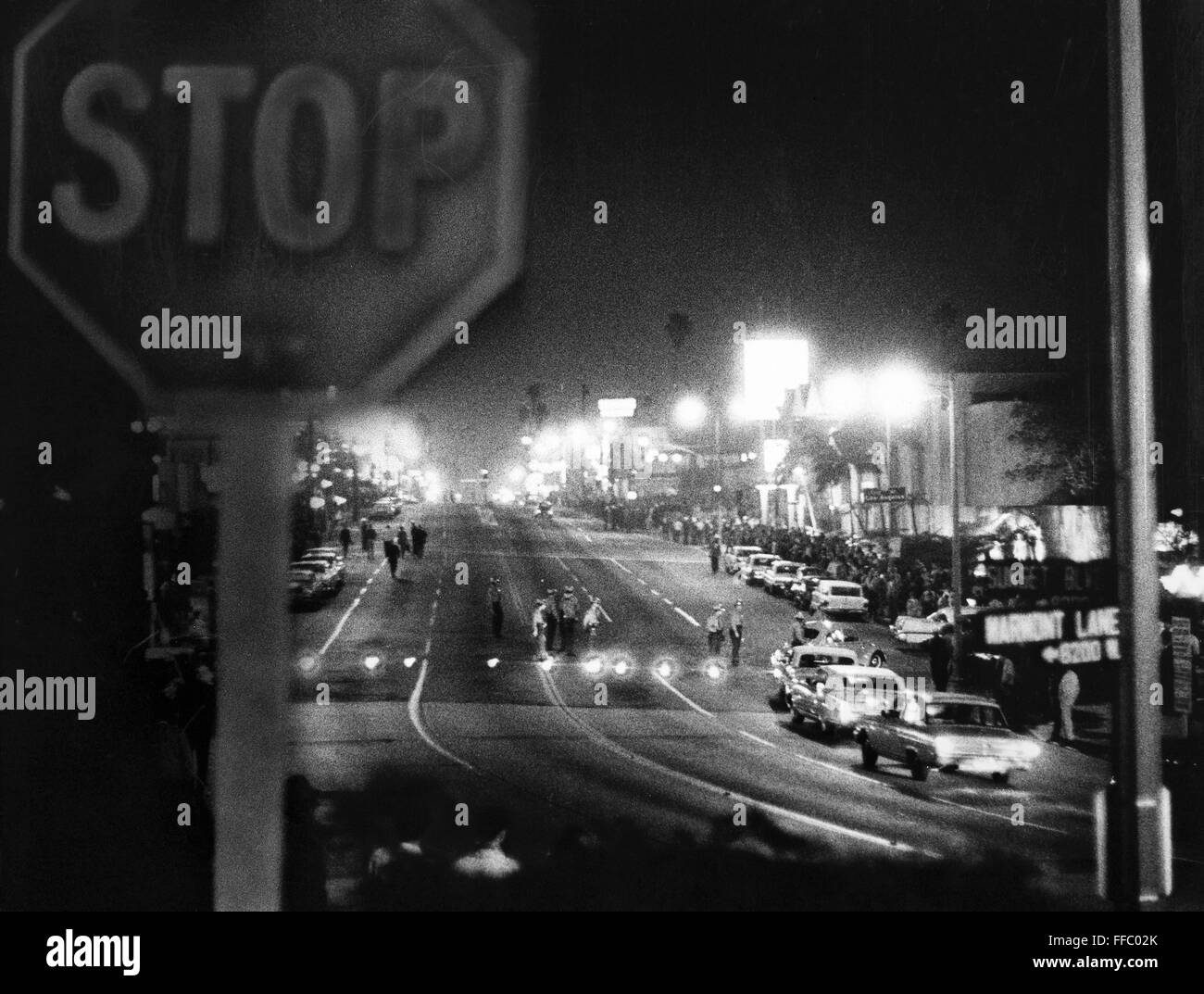 LOS ANGELES: SUNSET STRIP. /nSunset Strip, Los Angeles, California ...