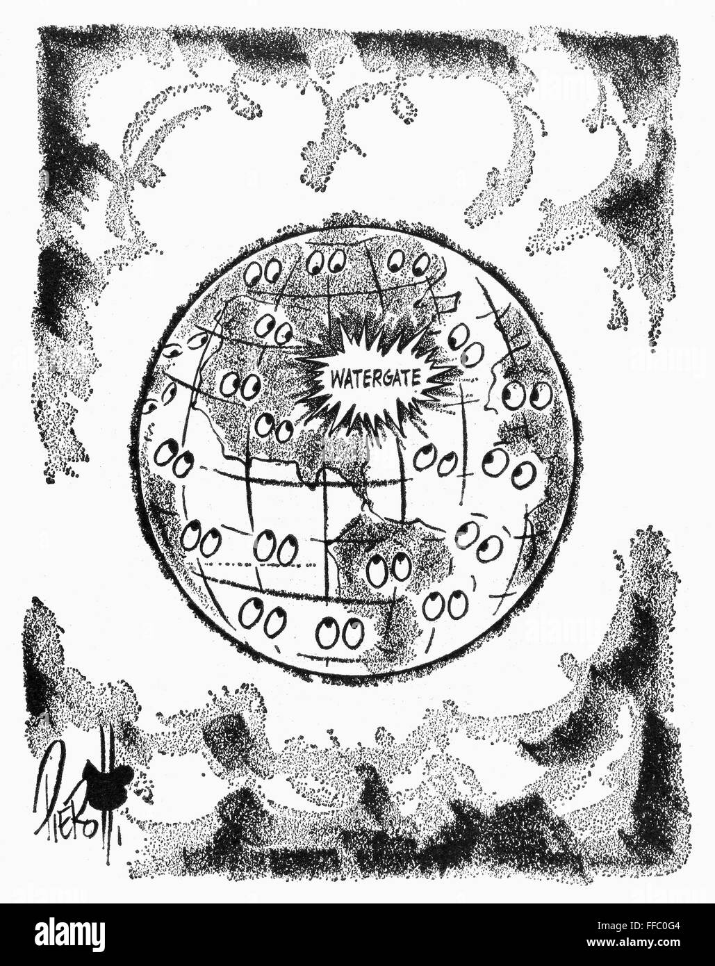 Watergate Political Cartoon 1973 Ezra Klein: "This Is Starting To Feel