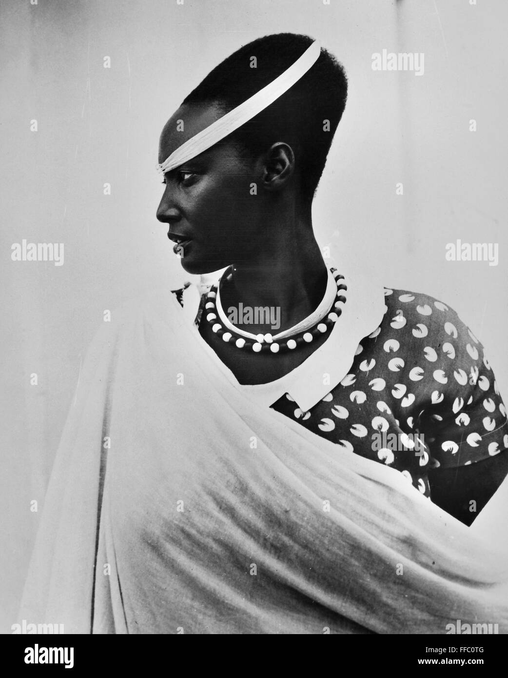 RUANDA-URUNDI, 1956. /nThe sister of the Mwami, or king, of the trust ...