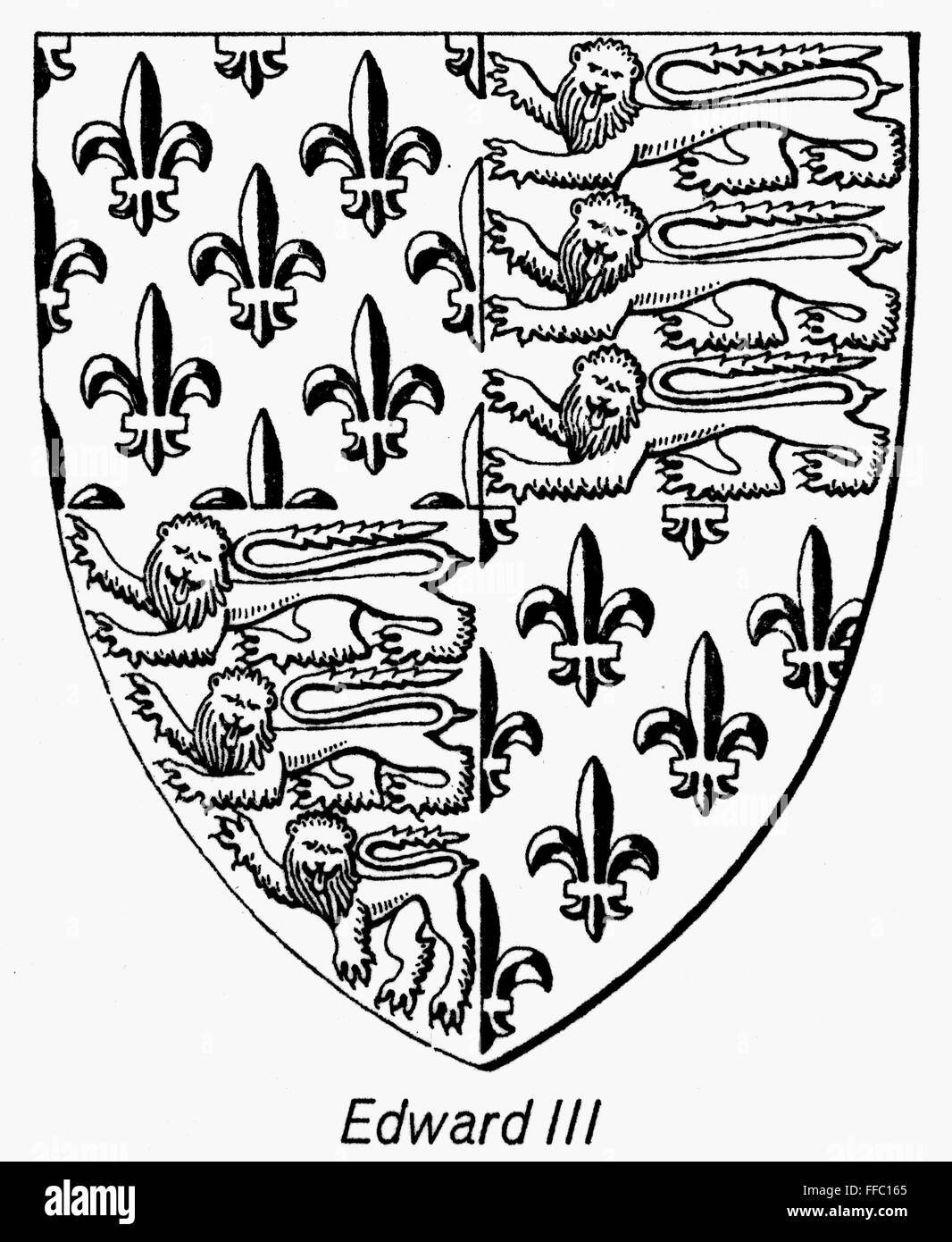 Medieval coat of arms english knight hi-res stock photography and ...