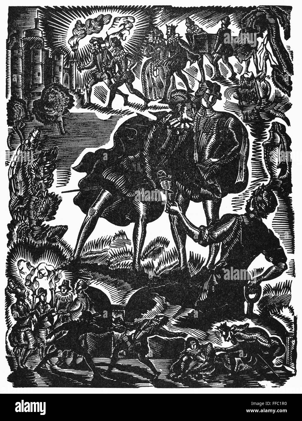 SHAKESPEARE: HAMLET. /nWood engraving by Georges Tcherkessoff (1900 ...