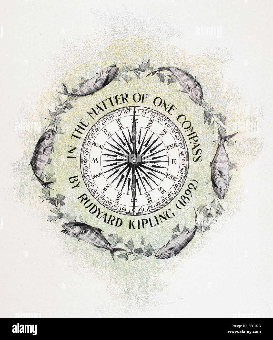 KIPLING: MATTER OF COMPASS. /nIllustration for Rudyard Kipling's poem ...