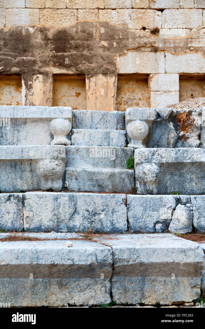 in turkey abstract texture of a ancien wall and ruined brick Stock ...