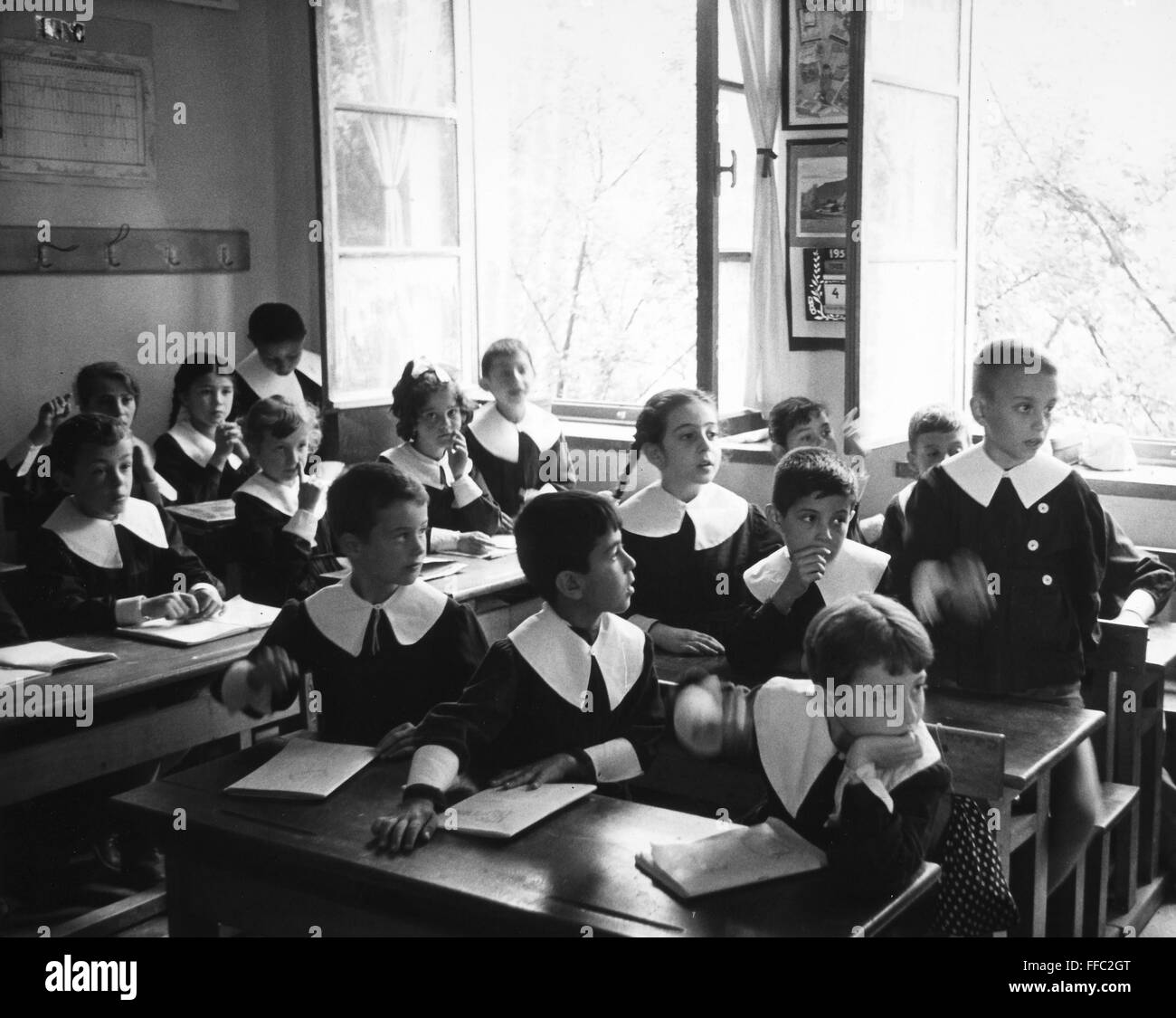 FRANCE: ELEMENTARY SCHOOL. /nElementary school classroom in France ...