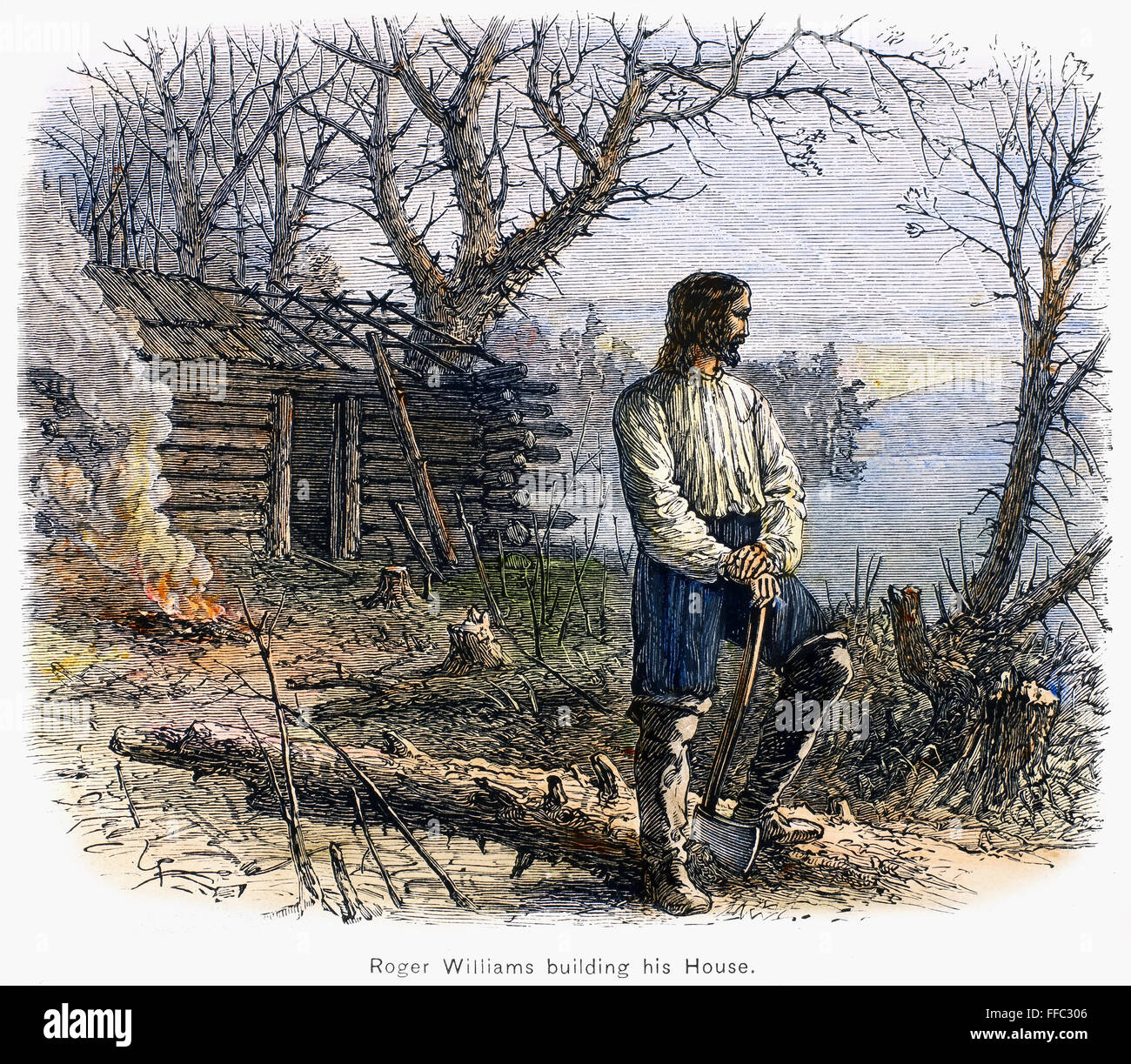 ROGER WILLIAMS (1603-1683). /nAmerican cleric and founder of the colony ...