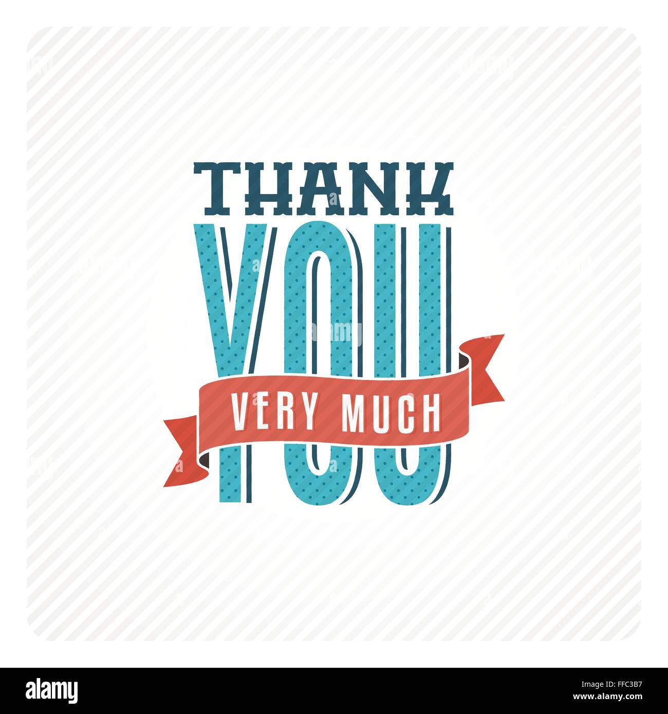 Vintage thank you card Stock Vector Image & Art - Alamy