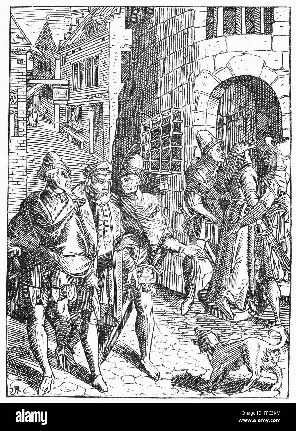 MEDIEVAL PRISON, 1557. /nThe Provost's prison. Woodcut from 'Praxis ...