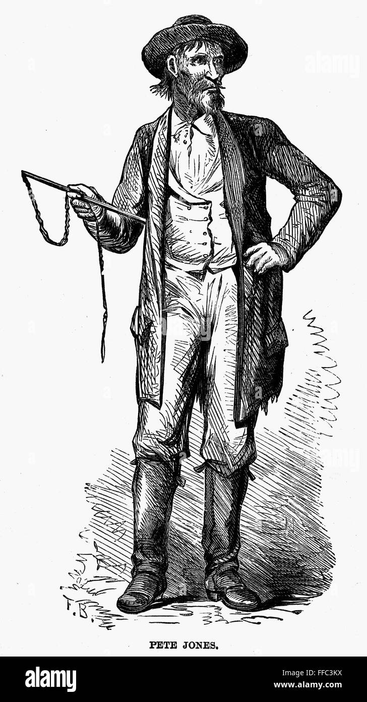 FRONTIER MAN, c1840. /nPete Jones, an American living on the Indiana ...