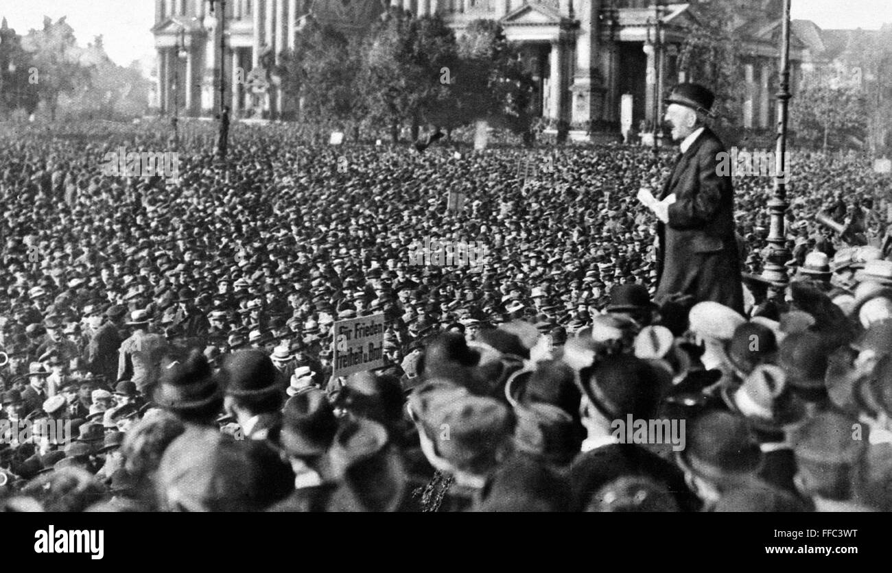 BERLIN: PROTEST, 1919. /nPopular demonstration against the terms of the ...