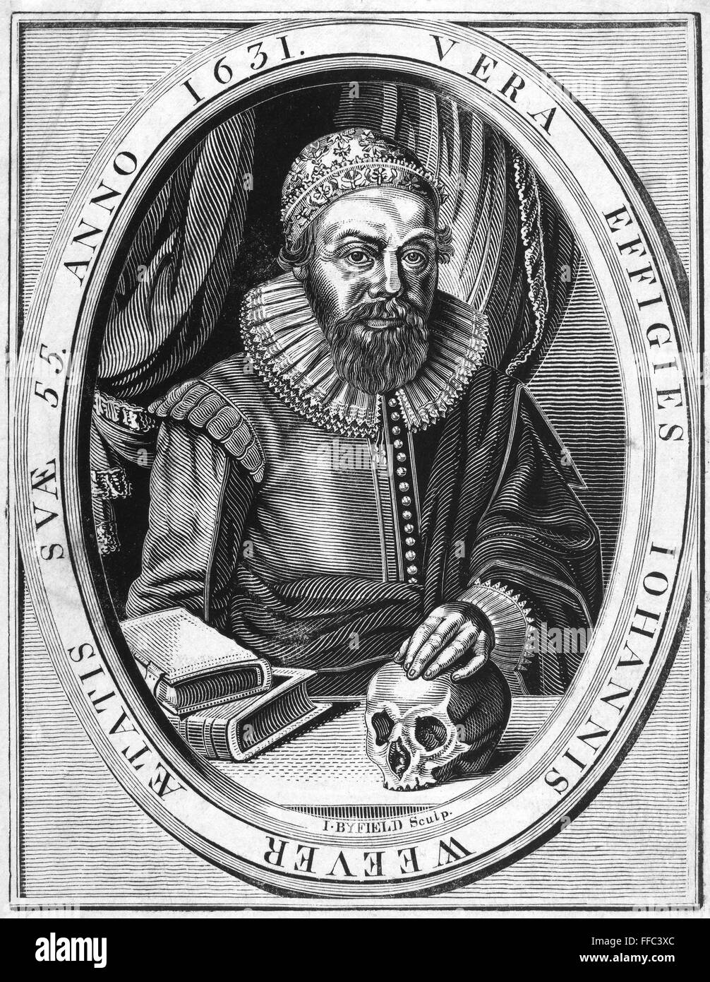 JOHN WEEVER (1576-1632). /nEnglish poet. Line engraving, English, 18th ...