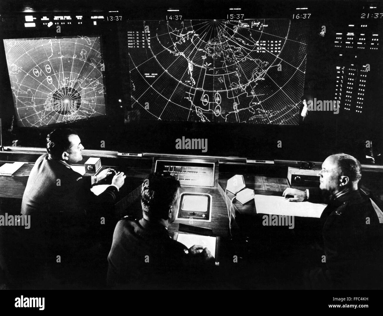 NORAD HEADQUARTERS, 1964. /nCombat Operations Center at the North ...