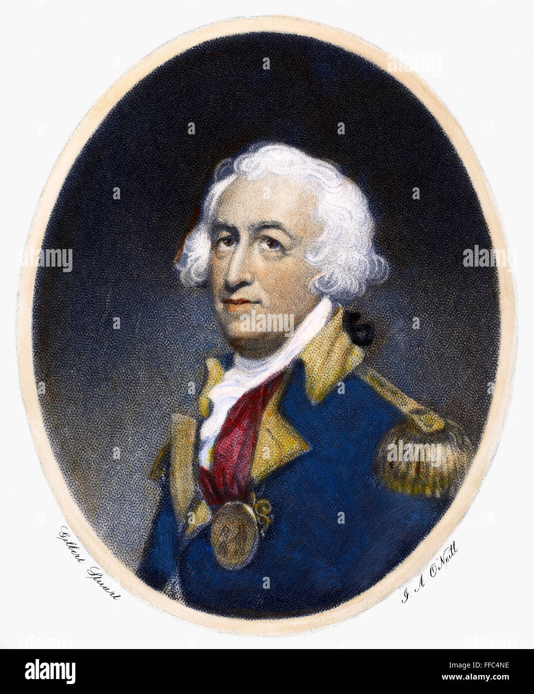 HORATIO GATES (c1728-1806). /nAmerican Revolutionary officer. Mezzotint ...