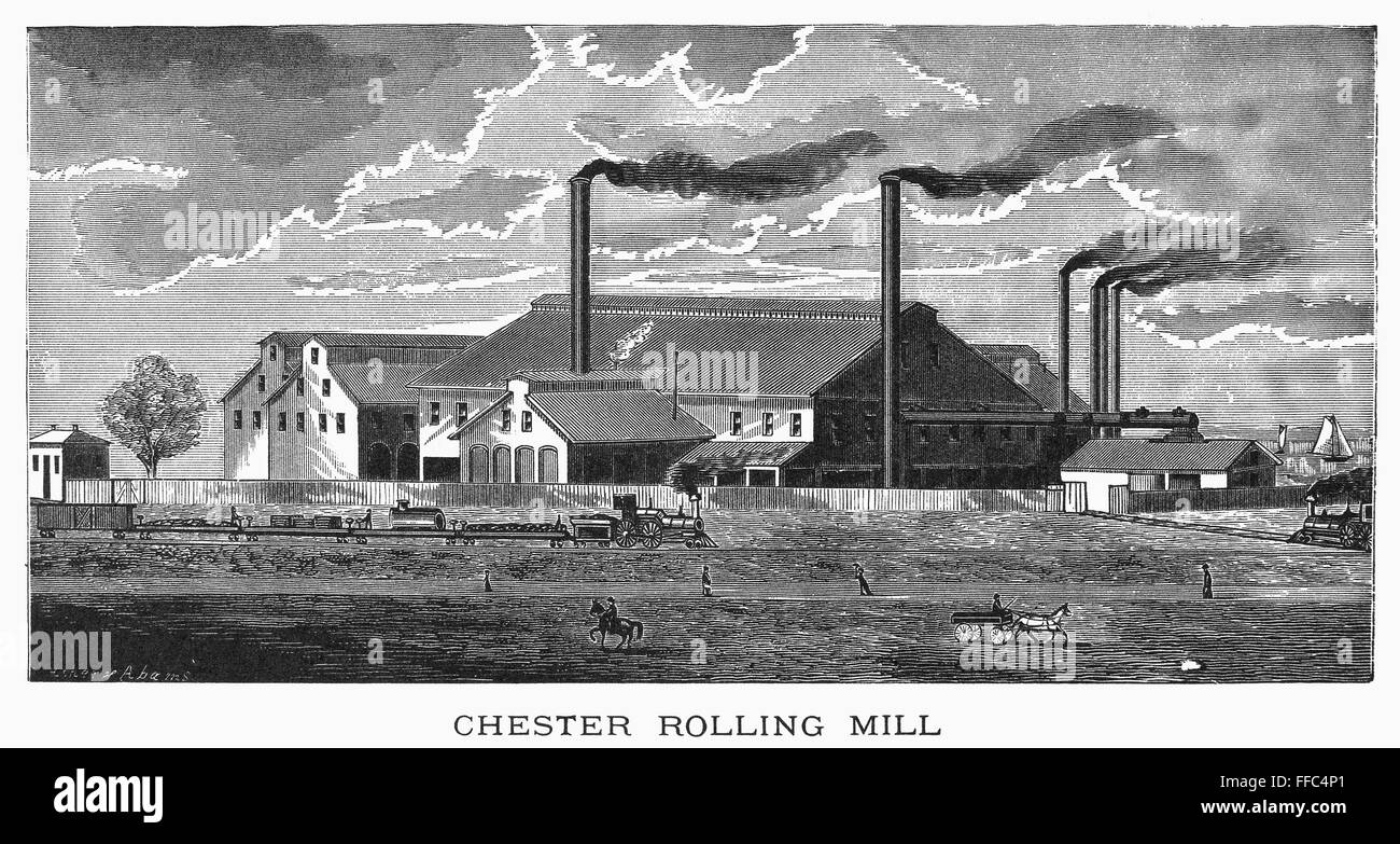 CHESTER ROLLING MILL. /nView of the Chester Rolling Mill, Chester ...