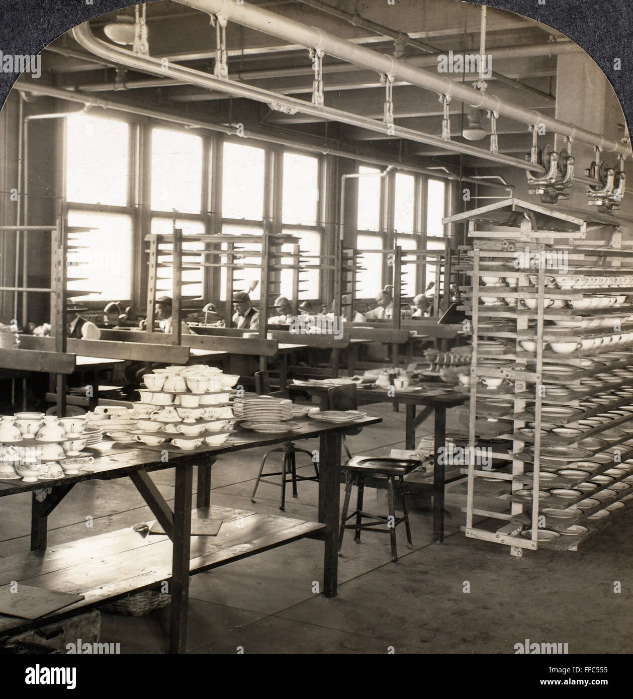PORCELAIN FACTORY, c1890. /nPorcelain factory at Trenton, New Jersey ...