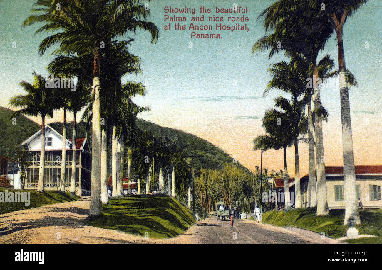 PANAMA: ANCON HOSPITAL. /nRoad at Ancon hospital in the Canal Zone. The ...