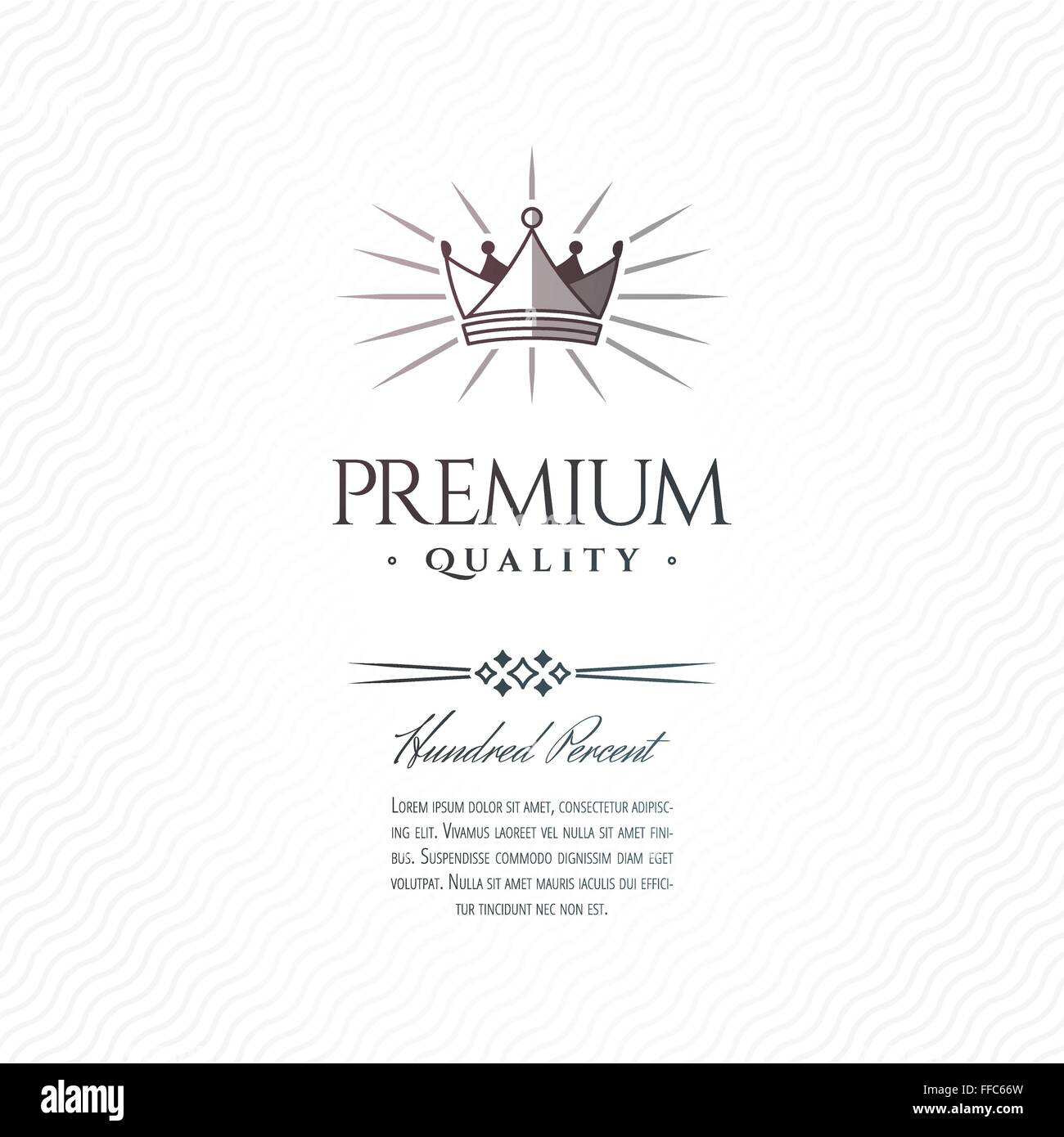 Vintage Premium Label Design Stock Vector Image & Art - Alamy